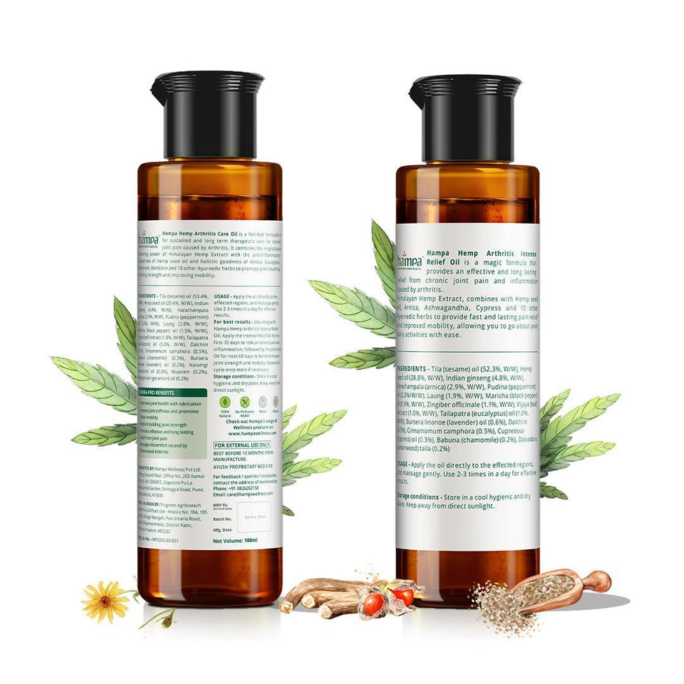 Hemp Arthritis Intense Relief Oil+ Hemp Arthritis Care Oil